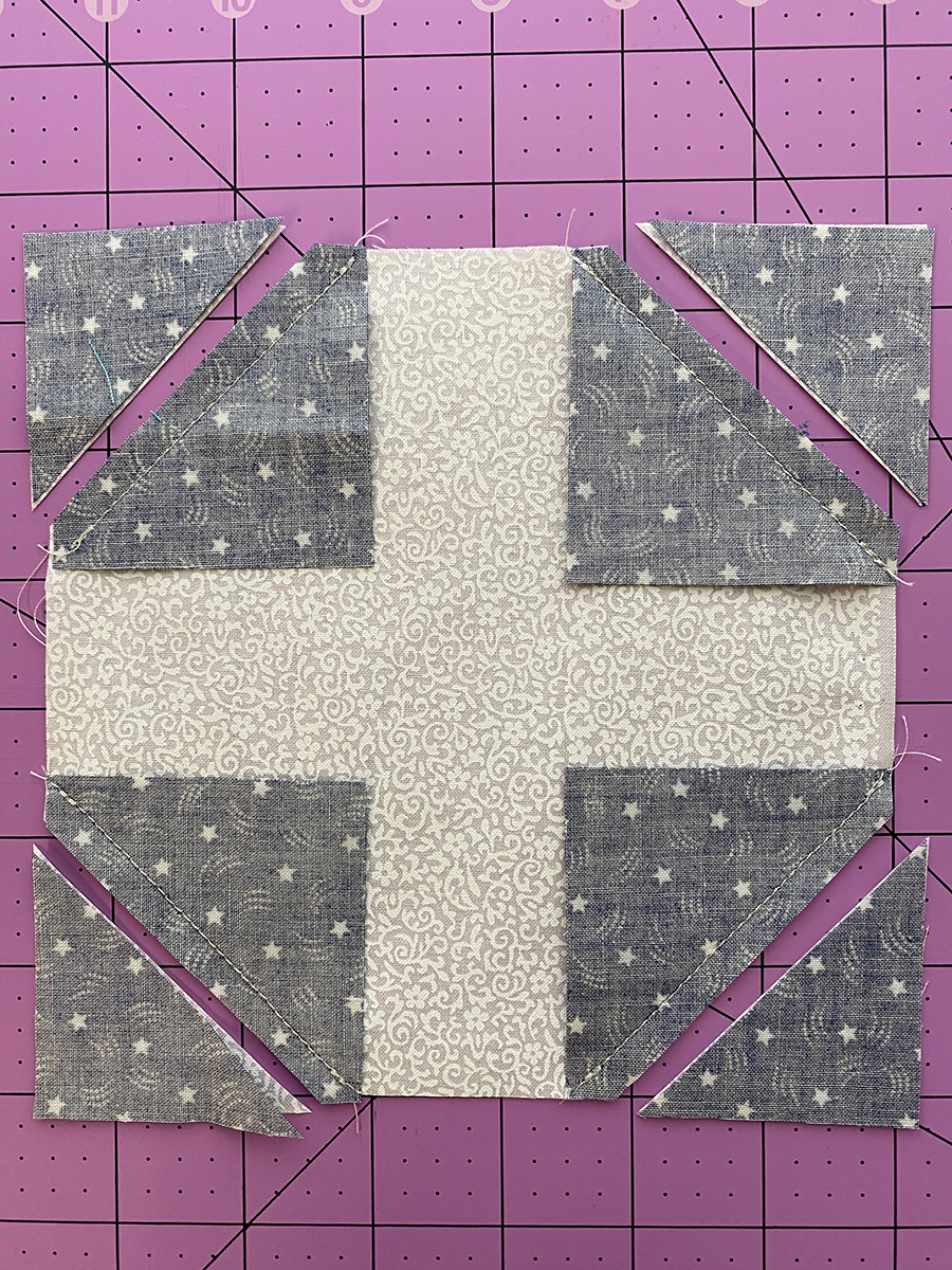 Snowy Evening Snowball Quilt Block - We Like Quilting