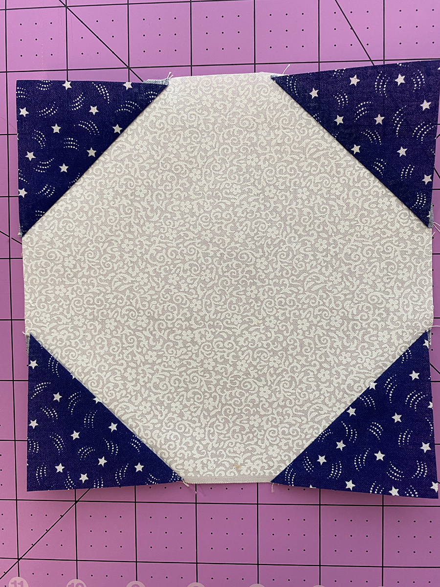 Snowy Evening Snowball Quilt Block - We Like Quilting