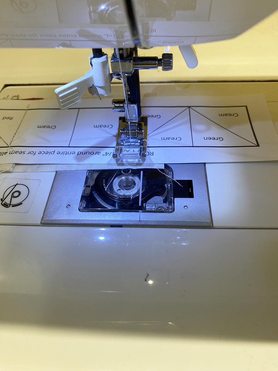 Northern Cardinal Paper Pieced Quilt Block - We Like Quilting