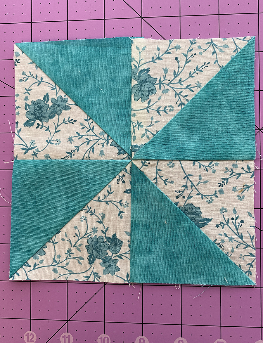 Walking on Air Pinwheel Quilt Block - We Like Quilting
