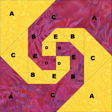 Snail Trail Quilt Block Pattern - We Like Quilting